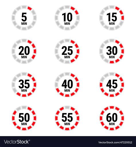 Isolated With Timer Royalty Free Vector Image VectorStock