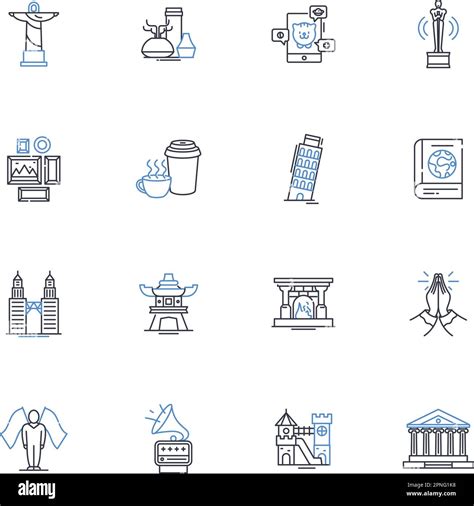 Practices Line Icons Collection Methodologies Habits Traditions