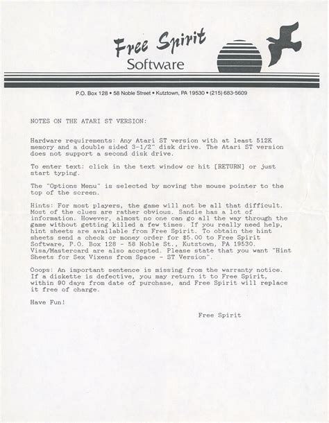 Atari St Sex Vixens From Space Scans Dump Download Screenshots Ads Videos Catalog Atari St Sex Vixens From Space Scans Dump Download Screenshots Ads Videos Catalog