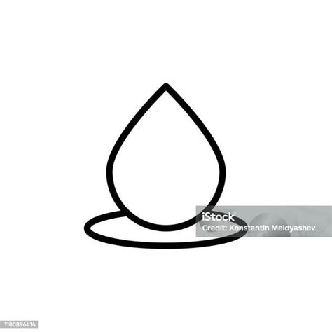 물 드롭 아이콘 Ui 및 Ux 웹 사이트 또는 모바일 응용 프로그램에 대한 물 아이콘의 간단한 얇은 라인 개요 그림 0명에 대한 스톡 벡터 아트 및 기타 이미지 Istock