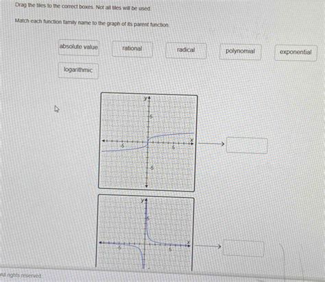 Solved Drag The Tiles To The Correct Boxes Not All Tiles W Algebra