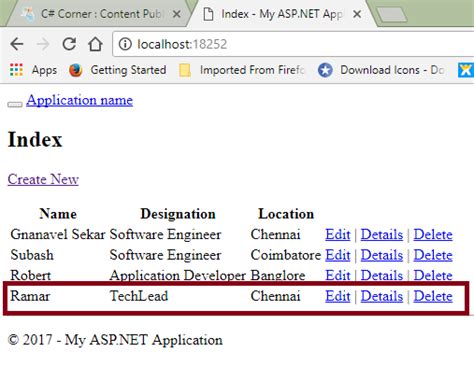 Aspnet Mvc Crud Operation Using Entity Framework Without Writing