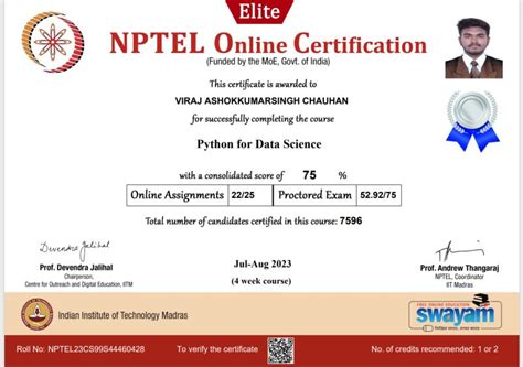 🚀 Graduated From Python Data Science Course With Top Notch Scores 👥