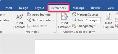 How To Add References In Word Docs Tutorial