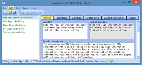 Powershell Cmdlet Help Editor V23 Released Sysadmins Lv