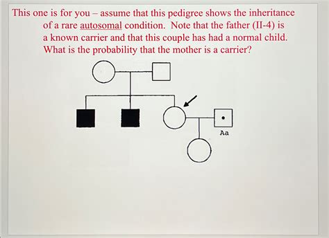 Solved Bayesian Analysis Assume That This Pedigree Shows Chegg Com