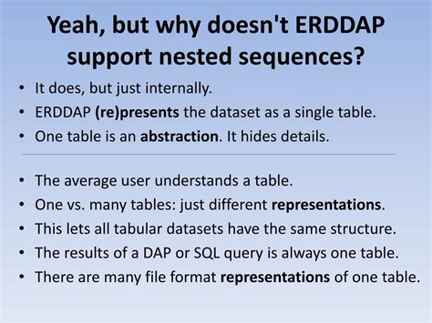 Ppt Dap Erddap And Tabular Sequence Datasets Powerpoint