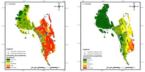 Landslide Susceptibility Maps Produced By A Fr And B Se Models Download Scientific Diagram