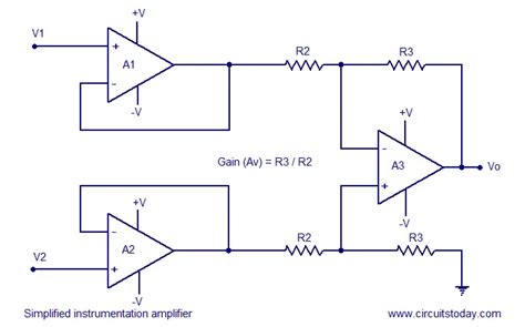 Instrumentation Amplifier Using Opamp Circuit Diagram Working Construction