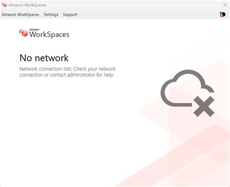 Amazon Workspaces No Network Network Connection Lost Check Your