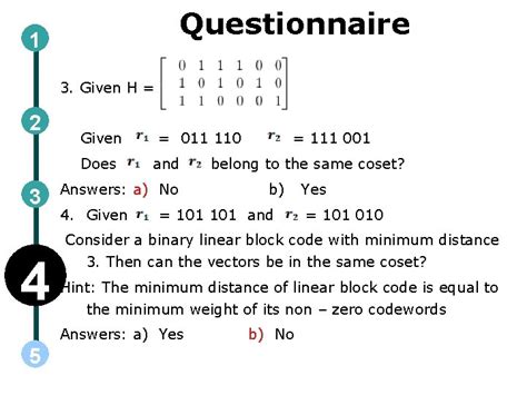 Syndrome Decoding Of Linear Block Code Syndrome Decoding