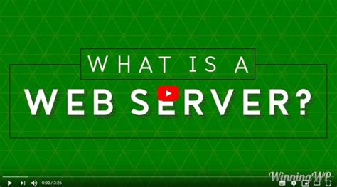 What Is A Web Server A Simple Video Explanation