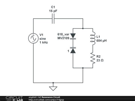 LC Resonance Circuit CircuitLab