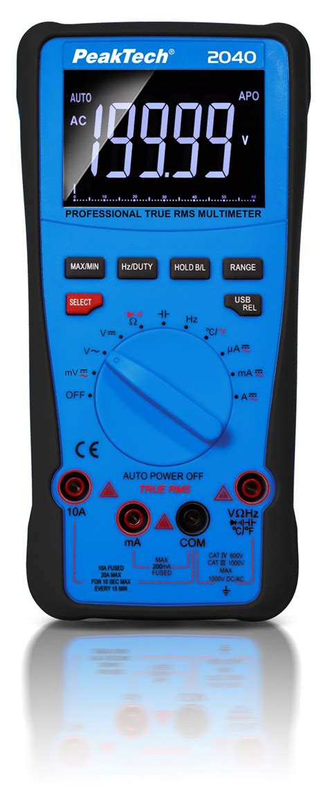 PeakTech P True RMS V Digitalmultimeter Counts USB P