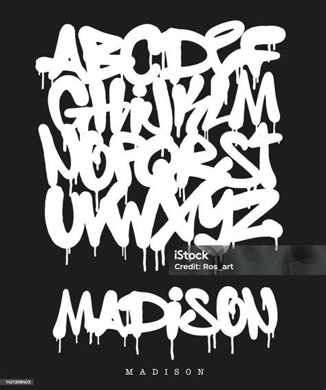 거리 낙서 태그 글꼴 필기 타이포그래피 벡터 일러스트 레이 션 그래피티에 대한 스톡 벡터 아트 및 기타 이미지 그래피티 컴퓨터 글자 알파벳 Istock