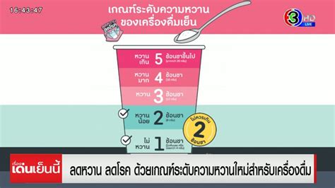 ลดหวาน ลดโรค ด้วยเกณฑ์ระดับความหวานใหม่สำหรับเครื่องดื่ม