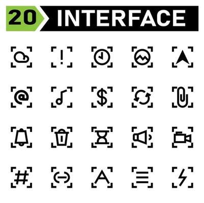 Interface Icon Set Vector Art Icons And Graphics For Free Download