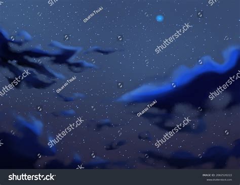 Beautifull Night Sky Theme Background Stock Illustration 2062520222 Shutterstock