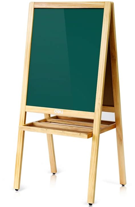 დაფა ორმხრივი ცარცით და მარკერით საწერი ორმხრივად მაგნიტური Deli