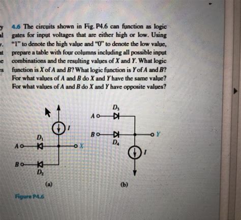Solved Y 46 The Circuits Shown In Fig P46 Can Function As