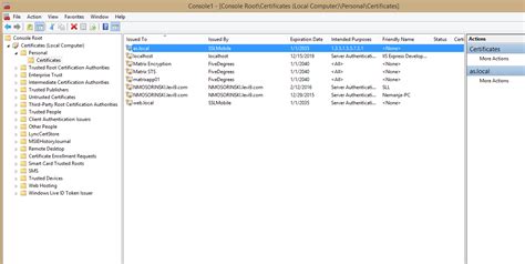 Ssl Security Certificate Does Not Appear In Iis After Insertion Stack Overflow