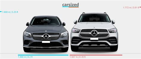 Dimensions Mercedes Benz Glc 2016 2019 Vs Mercedes Benz Gle 2019 2023