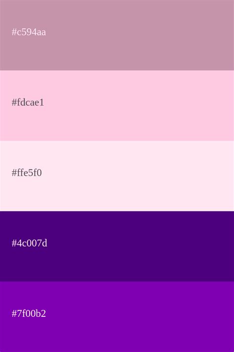 Paletas rosa pastel pálido combinações e códigos