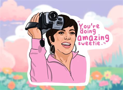 Youre Doing Amazing Sweetie Sticker Kris Holographic Matte Or Glossy