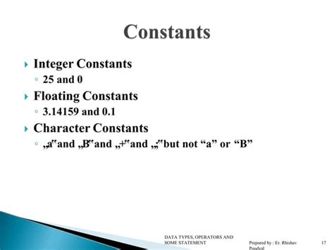 Datatype And Operators Used In C Programming Ppt Datatype And Operators Used In C Programming Ppt