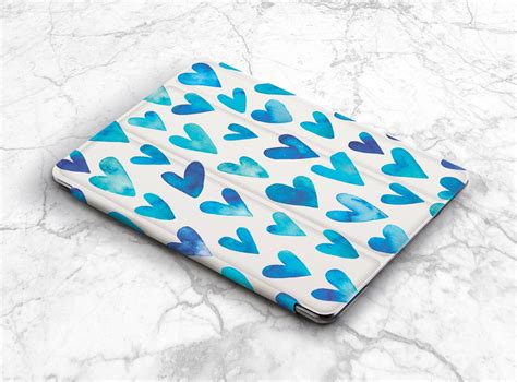IPad Case Blue Hearts IPad Case 2018 IPad Smart Case IPad 6th Etsy