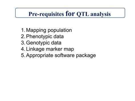 Qtl Analysis And Its Mapping