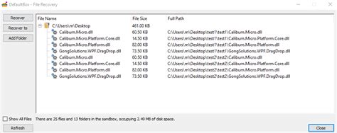 Show Subfolder Tree In File Recovery Window · Issue 987 · Sandboxie Plussandboxie · Github