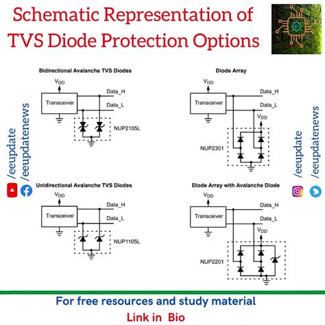 Schematic Representation Of Tvs Diode Protection Options Youtube