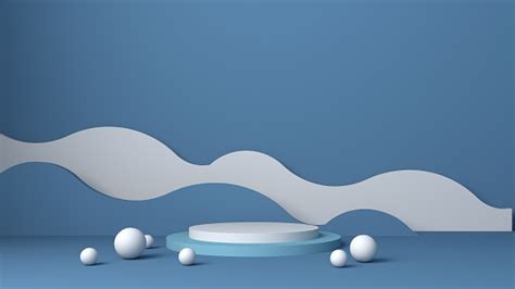 연단이 있는 배경 벡터 3d 블루 렌더링 최소 블루 파스텔 장면 최소 추상 배경 3d 렌더링 추상 기하학적 모양 블루 파스텔 쇼 제품에 대 한 3d 스탠드 받침대 배경 0