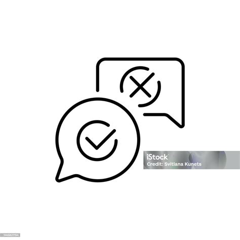 말풍선 선 아이콘입니다 통신 느낌표 콜아웃 알림 채팅 물음표 반응 통신 개념입니다 흰색 배경에 벡터 검은 선 아이콘 Brand Name Online Messaging