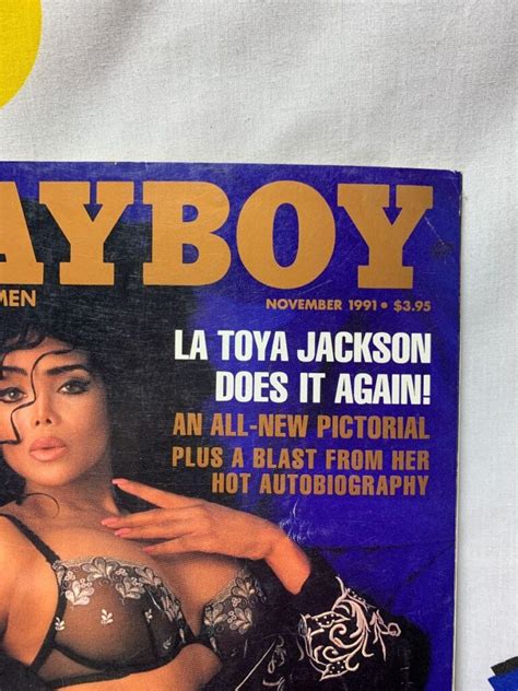 Playboy Magazine November 1991 La Toya Jackson Does It Again