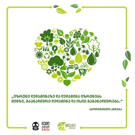 იზრუნე დედამიწაზე და დედამიწა ჩემი ქალაქი მკლავს