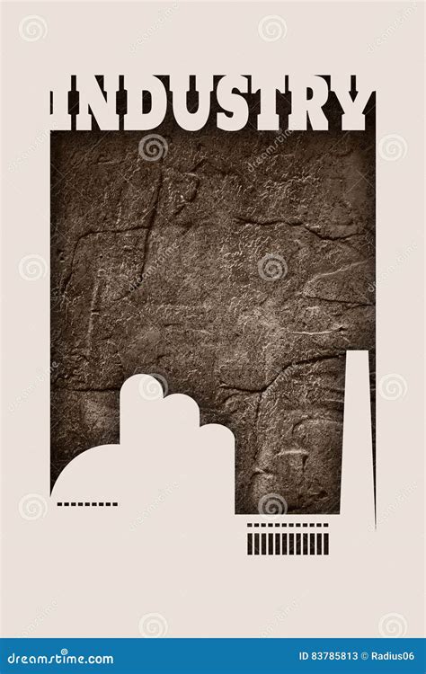 Industrial Style Frame Stock Illustration Illustration Of Card