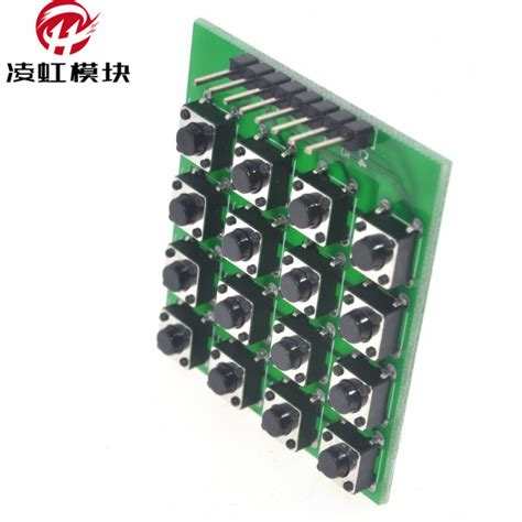 china wholesale micro switch in line keys 4x4 keyboard 16 keys mcu external expansion keyboard