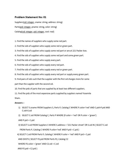 sql queries pdf aviation transport