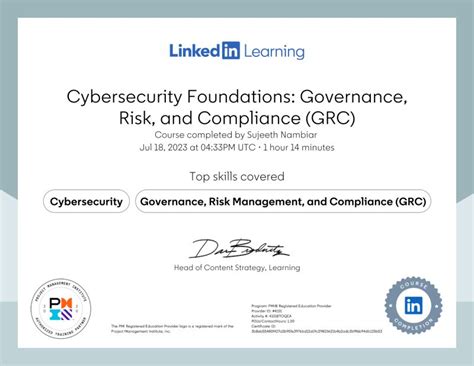sujeeth nambiar on linkedin certificate of completion