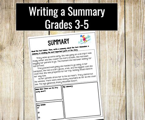Writing A Summary Student Reading Student Writing Reading Activities