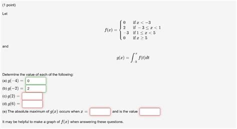 Solved 1 Point Let O J2 F X 1 3 10 If X