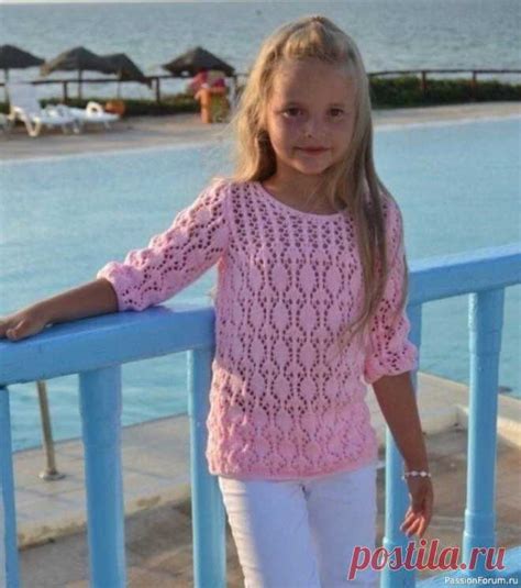 Ажурный свитерок Описание Вязание спицами для детей Умелые руки Постила