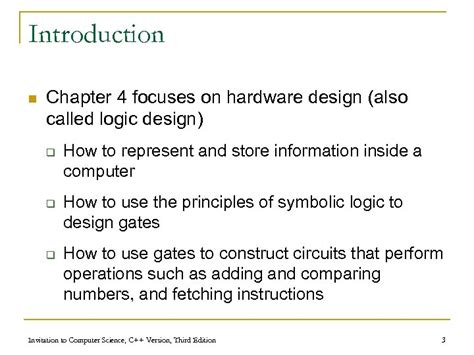 Chapter 4 The Building Blocks Binary Numbers Boolean