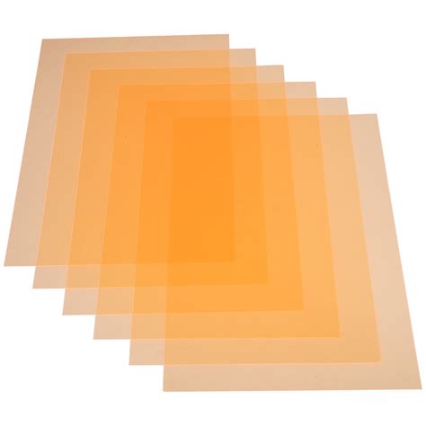 Stobok 6pcs Light Diffuser Sheet Colored Light Gels Colored Sheets Light Gel Filter Sheet