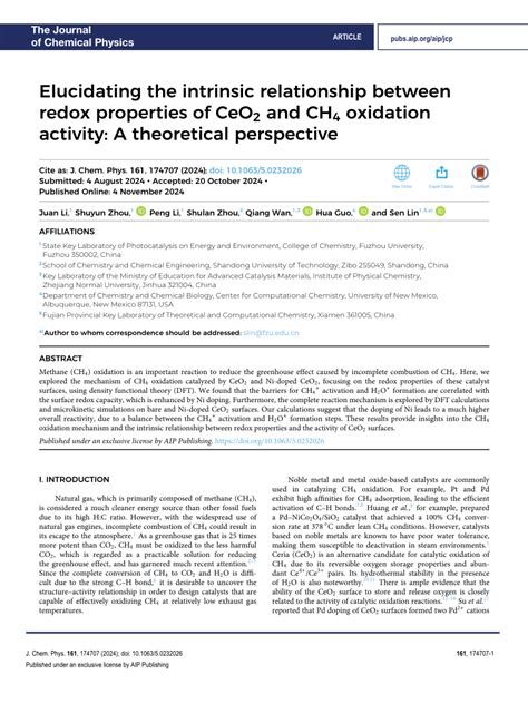 Elucidating The Intrinsic Relationship Between Redox Properties Of Ceo2 And Ch4 Oxidation