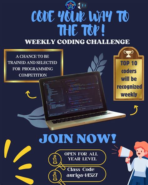 Computing Society Bisu Bilar Campus 📢 𝐉𝐎𝐈𝐍 𝐖𝐄𝐄𝐊𝐋𝐘 𝐏𝐑𝐎𝐆𝐑𝐀𝐌𝐌𝐈𝐍𝐆 𝐂𝐇𝐀𝐋𝐋𝐄𝐍𝐆𝐄 🚀💻 Were On The