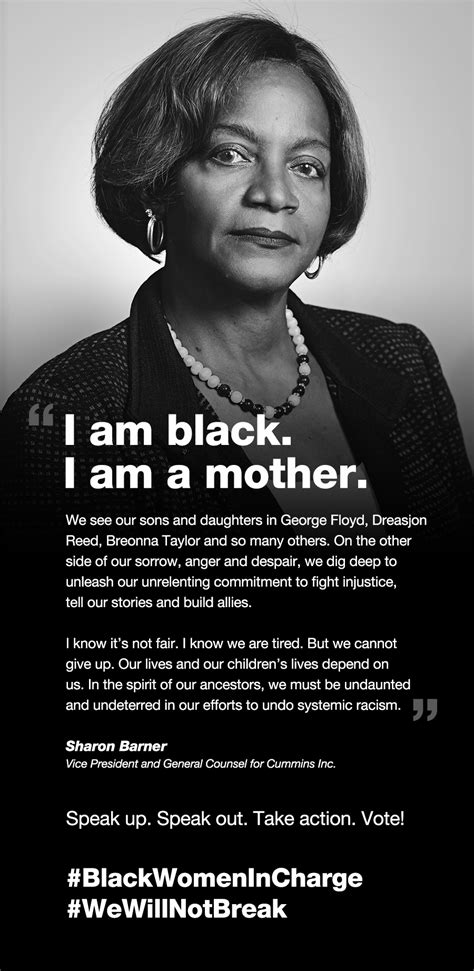 Sharon Barner I Am Black I Am A Mother Cummins Inc