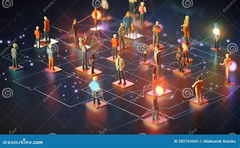 Global Connect Empowering Digital Collaboration And Teamwork Generative Ai Stock Image